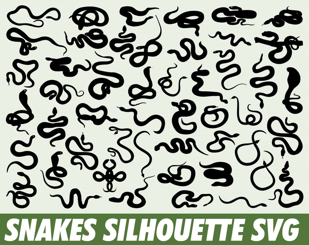 50 Snakes Svg Bundle Snake Cricut Snake Clipart Snake - Etsy Canada
