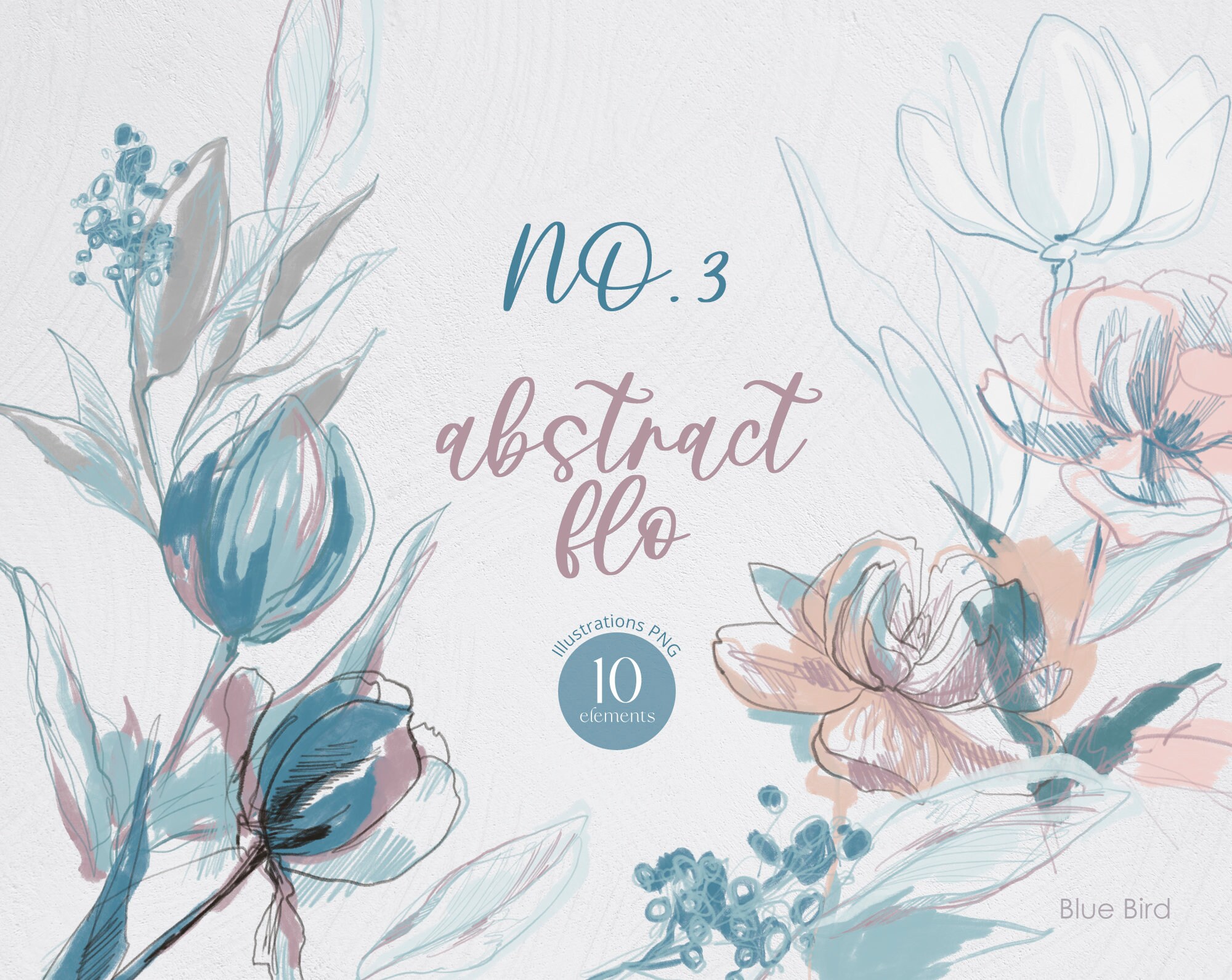 Flower Line Art, Fine Line Poster, Thin Blue Line, Dried Flower Bouquet ...