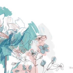 Abstract Botanical Line Art, Modern Abstract Design Elements, Abstract ...