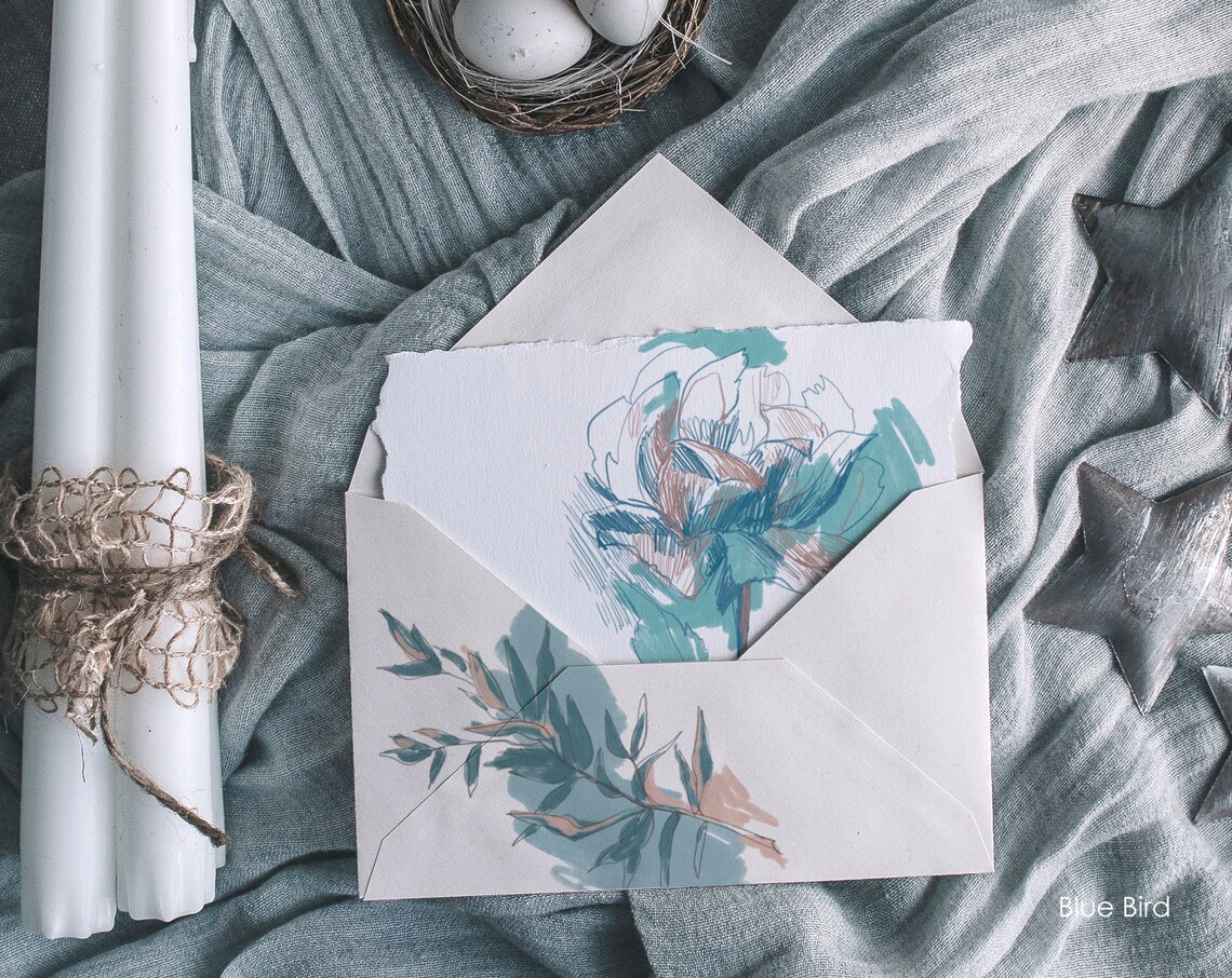 Abstract Botanical Line Art, Modern Abstract Design Elements, Abstract ...