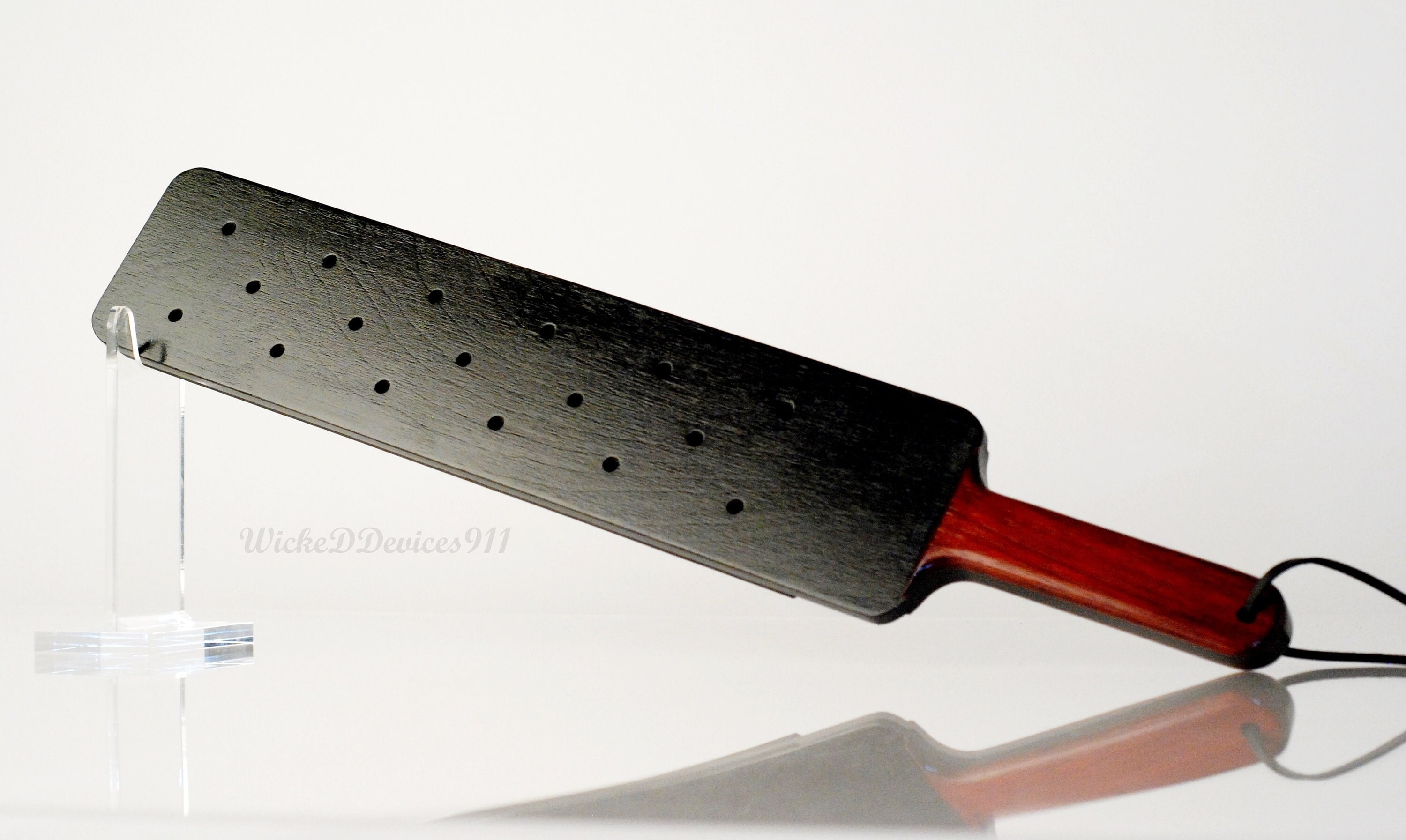 Huge BDSM Paddle Handcrafted Solid Black Spanker, 24 X 4 X 1/2 Thick a ...
