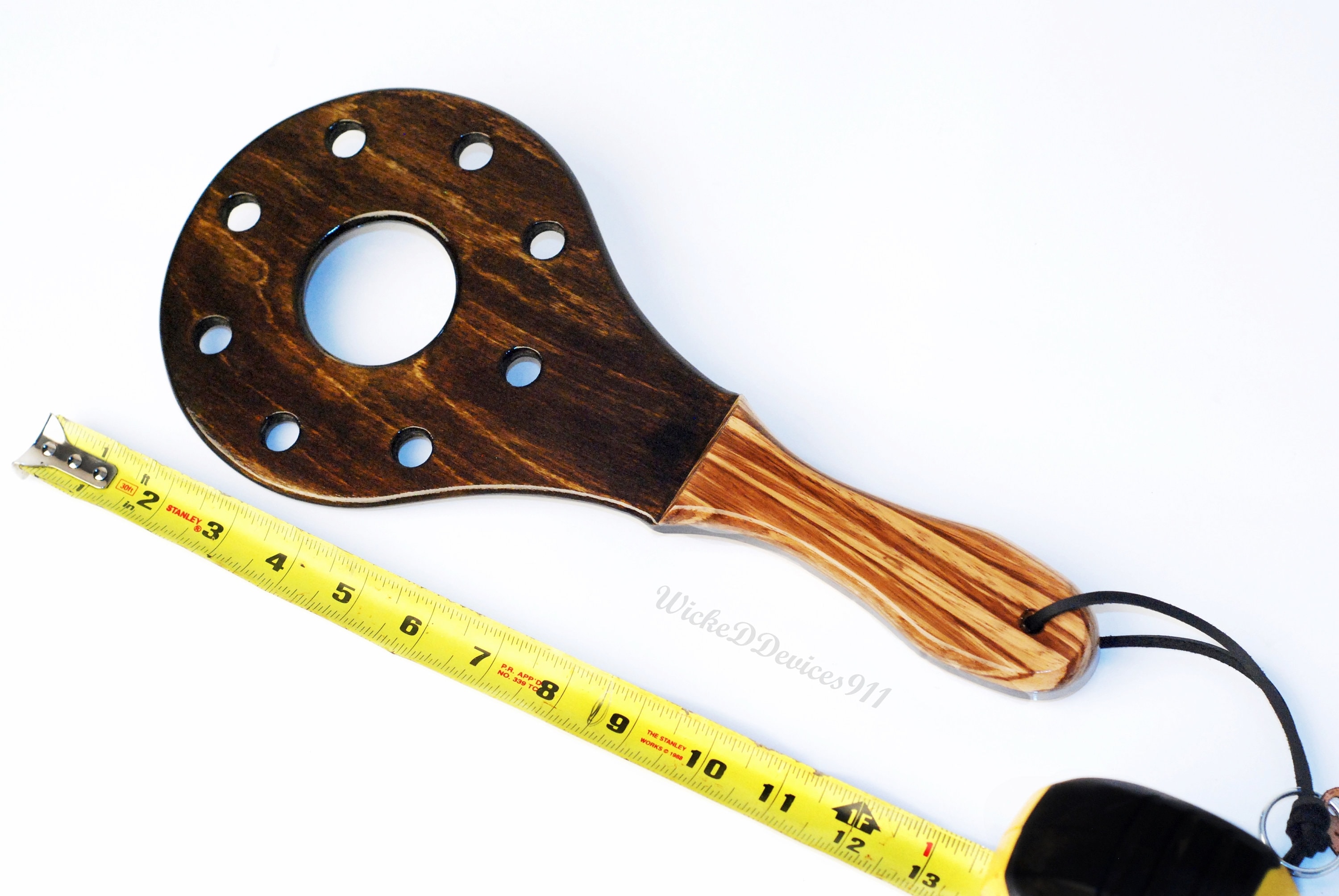 BDSM Round Punishment Paddle With Holes 6 Inch Wide 13 Long - Etsy