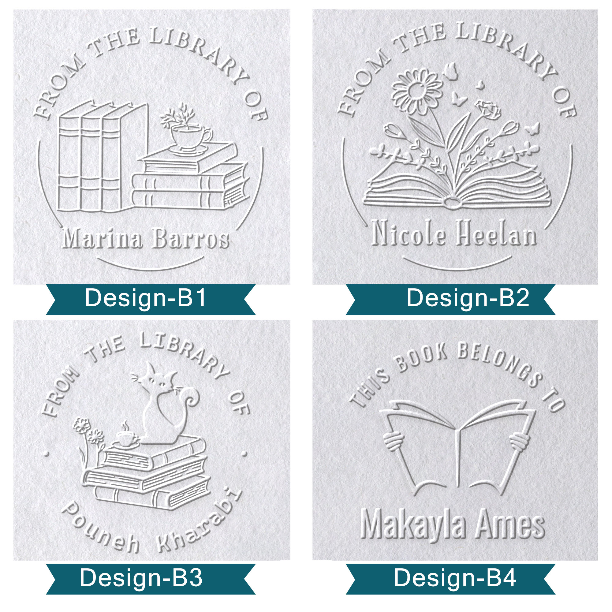 Personalized Book Embosser from the Library of Book Embossercustom ...