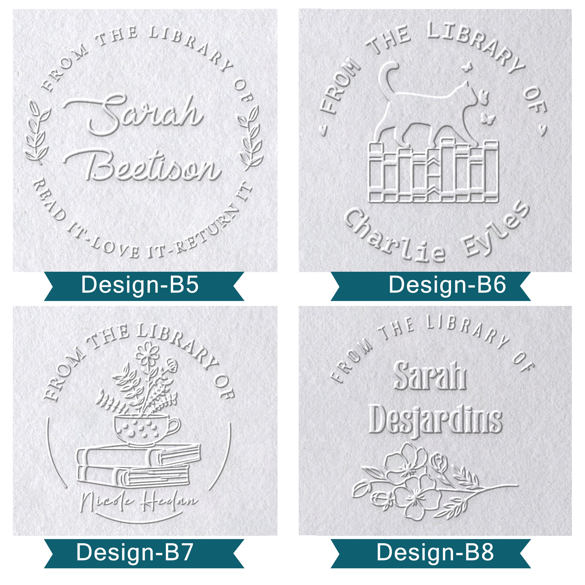 Personalized Book Embosser from the Library of Book Embossercustom ...