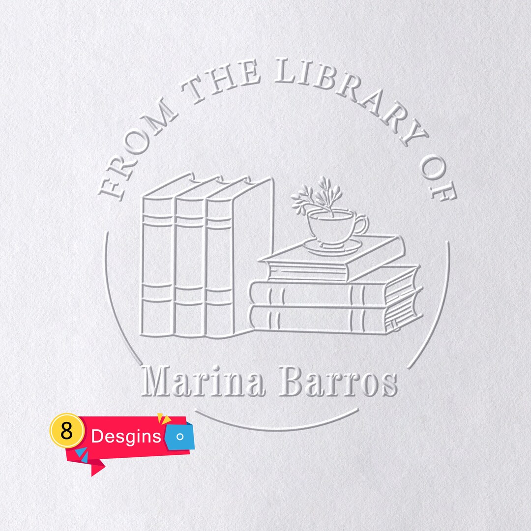 Personalized Book Embosser from the Library of Book Embossercustom ...
