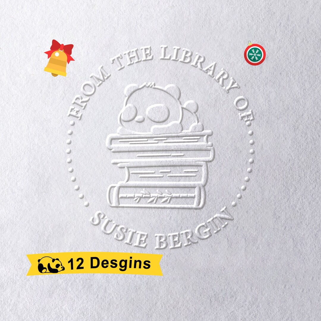 Personalized Book Embosserfrom the Library of Book - Etsy Australia
