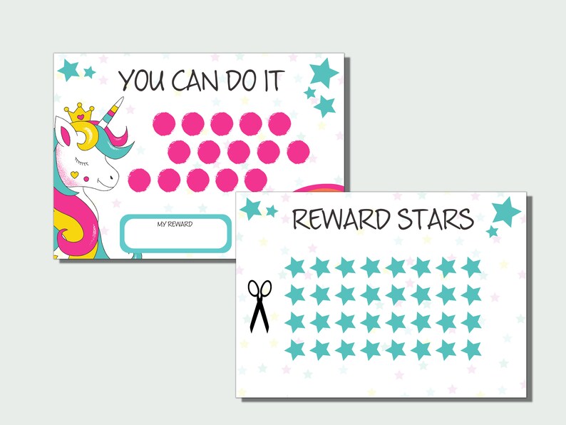 Cute Unicorn Reward Chart Printable Unicorn Behavior Chart - Etsy.de