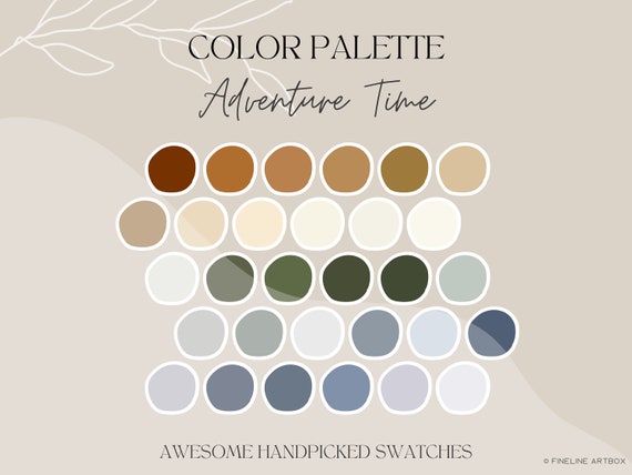 Procreate Color Palette Adventure Time 30 Colors Procreate Etsy
