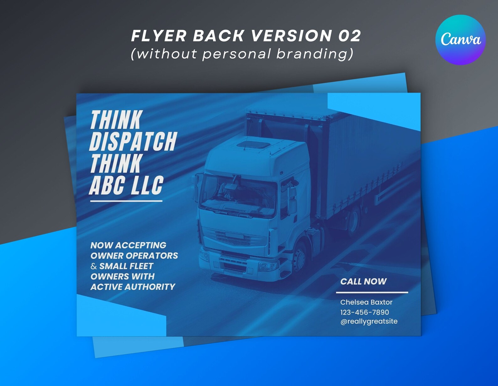 Dispatcher Flyer Canva Template Logistics Flyer Dispatch - Etsy