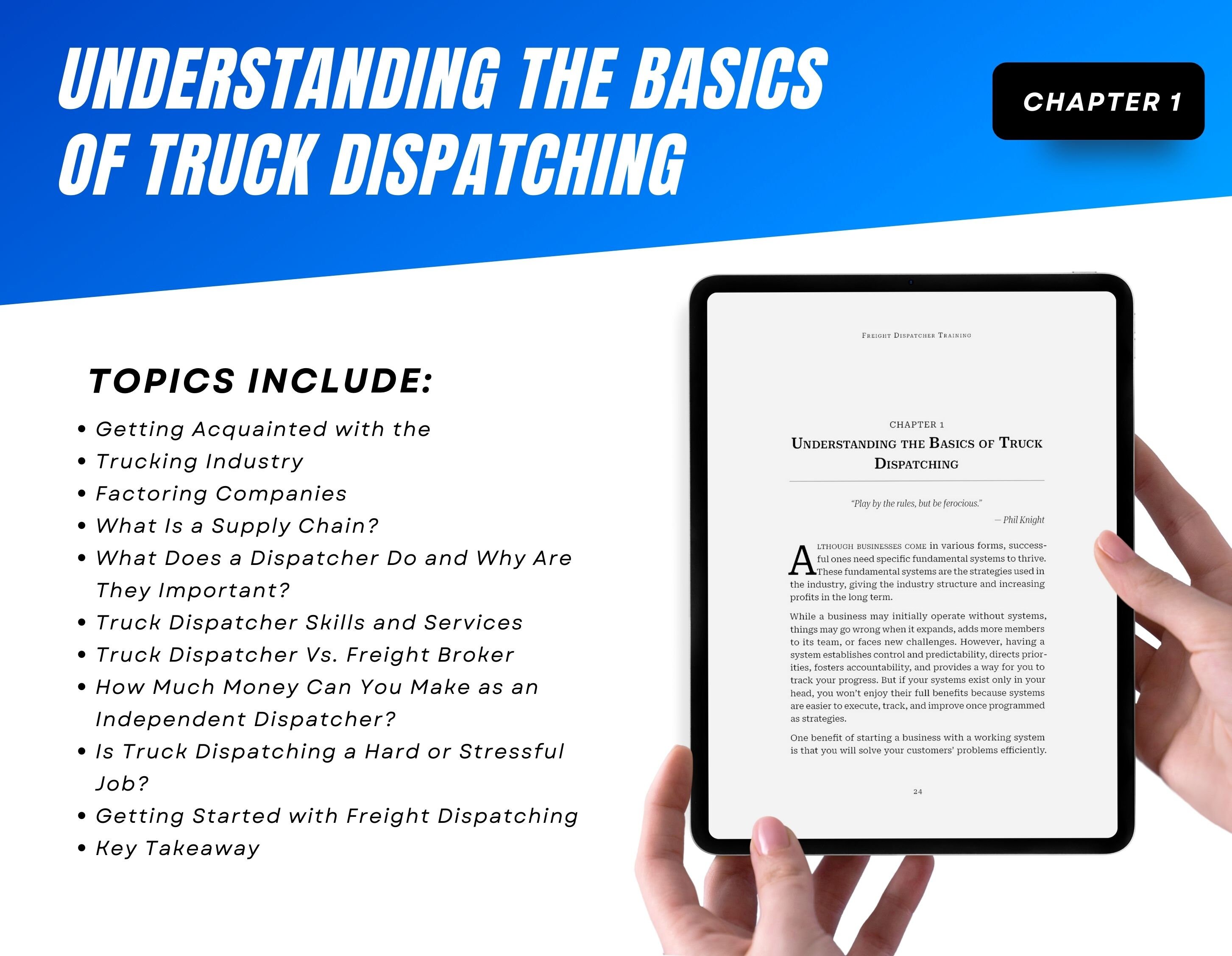 Freight Dispatcher Training Ebook How to Build & Run a Successful Truck Dispatching Business an ...