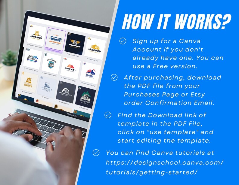Dispatcher Logo Canva Templates, Dispatching Logo, Trucking & Logistics ...