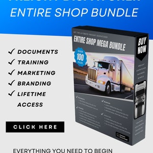 Freight Dispatcher Entire Shop Mega Bundle Perfect for - Etsy