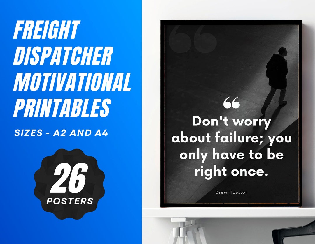 Freight Dispatcher Quotes, Daily Motivational Printables, Perfect for ...