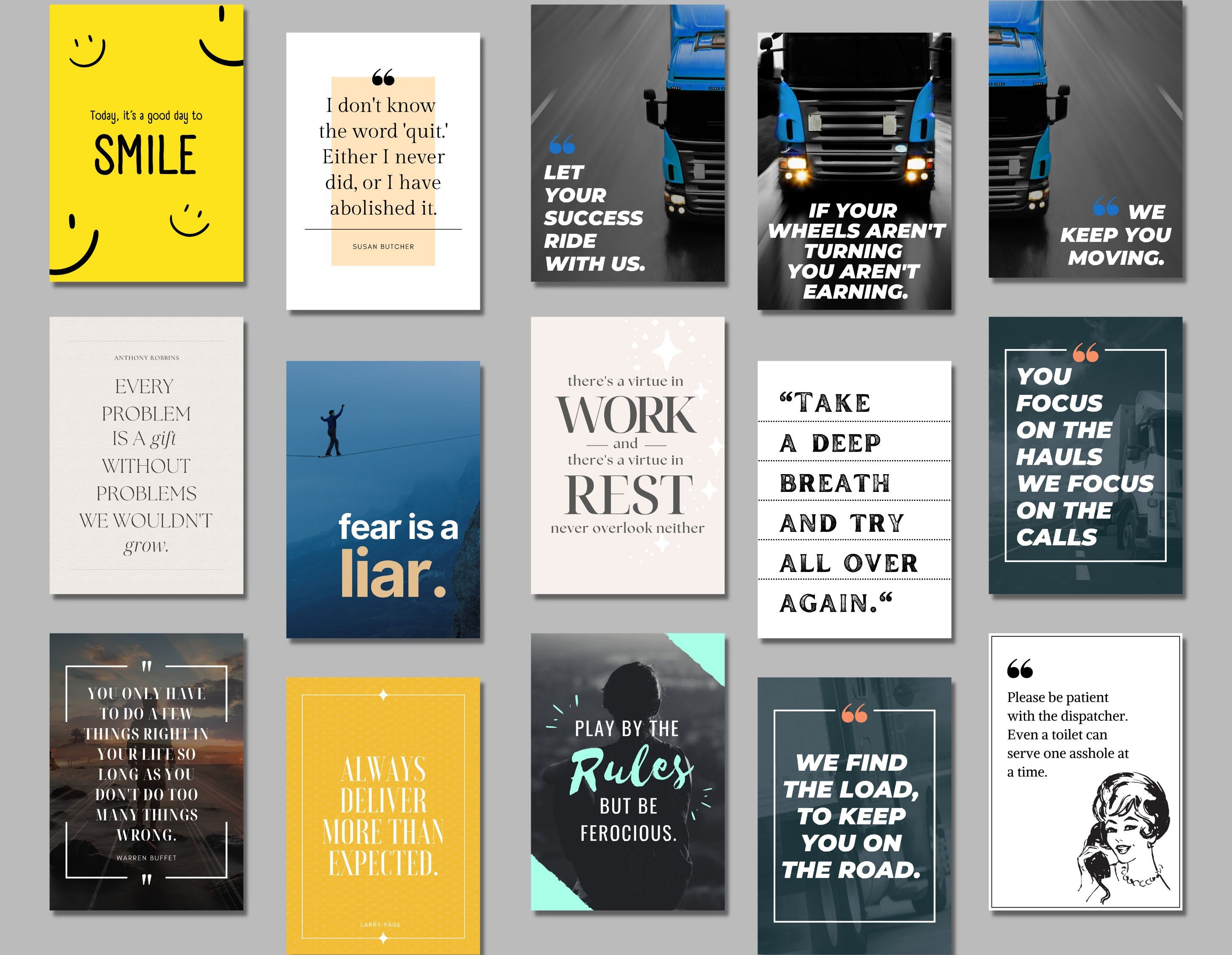 Freight Dispatcher Quotes, Daily Motivational Printables, Perfect for ...