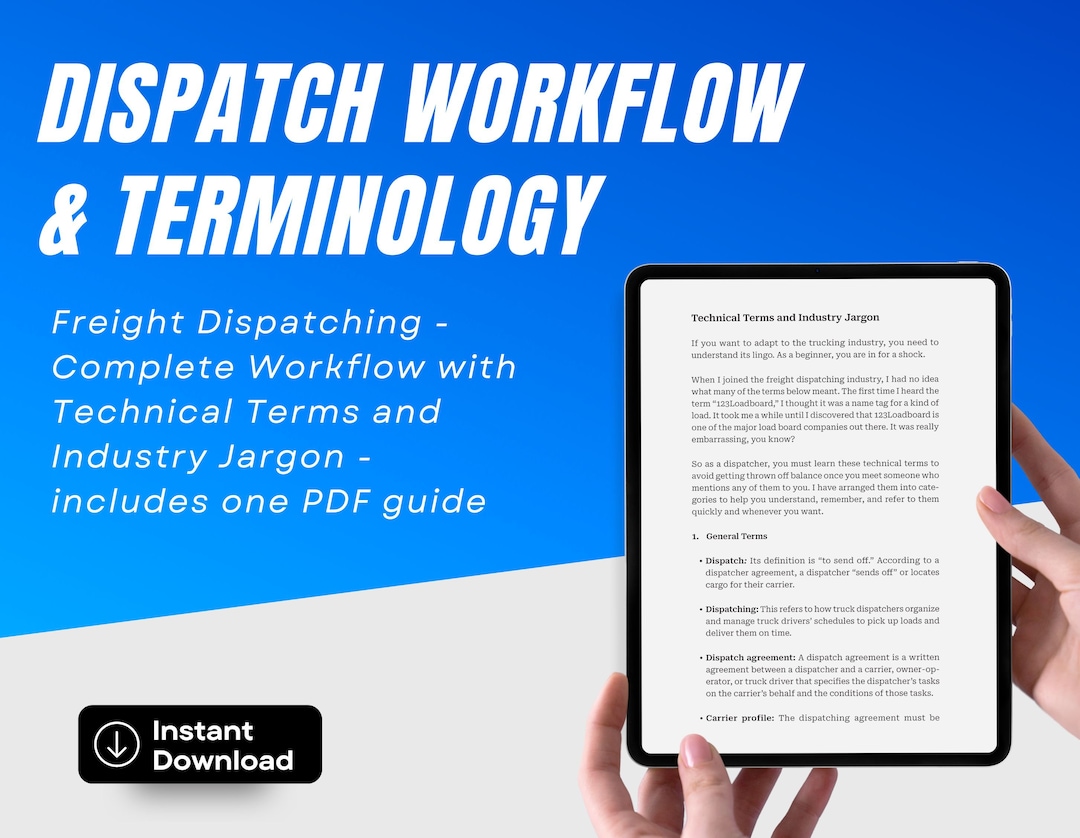 Freight Dispatcher Terminology and Workflow, Get to Know Truck ...