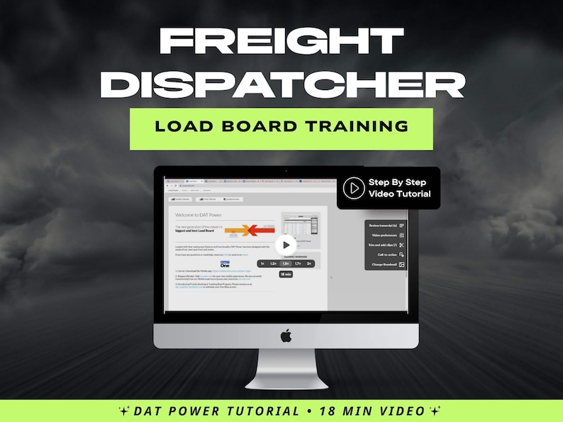 Freight Dispatcher Load Board Training | DAT Power Tutorial | Find ...