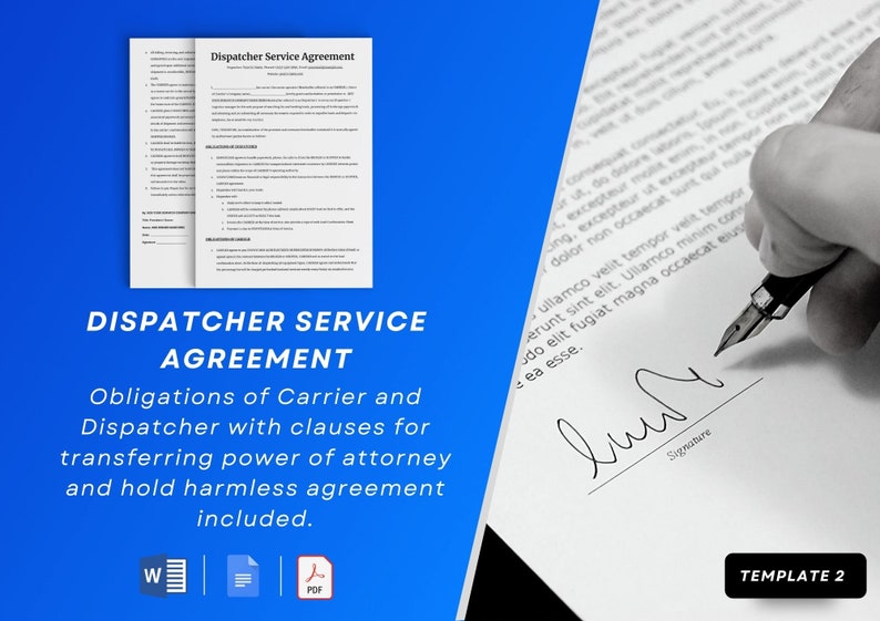 Freight Dispatcher-carrier Agreement, DFY Welcome Packet With Contracts ...