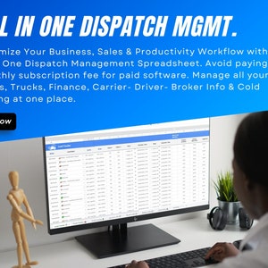 Freight Dispatch Management Spreadsheet - Load Tracker, Truck & Finance ...