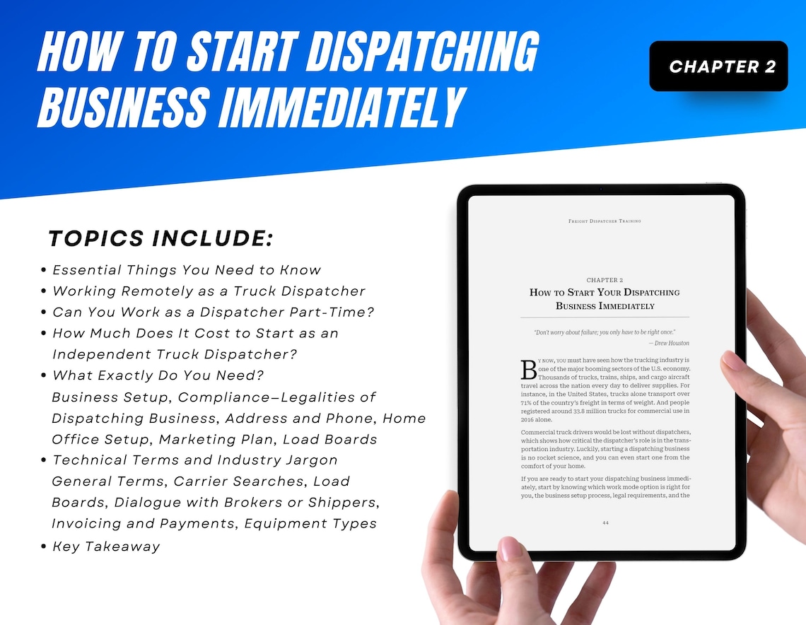 Freight Dispatcher Training Ebook How to Build & Run a Successful Truck Dispatching Business an ...