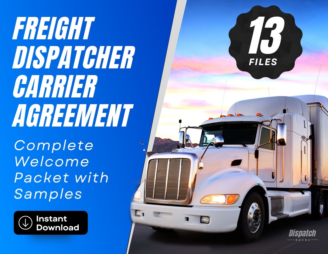 Freight Dispatcher-carrier Agreement, DFY Welcome Packet With Contracts ...