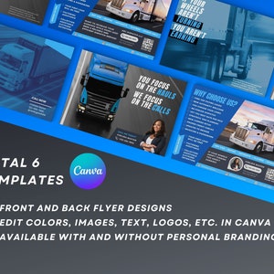 Dispatcher Flyer Canva Template, Logistics Flyer, Dispatch Flyer ...