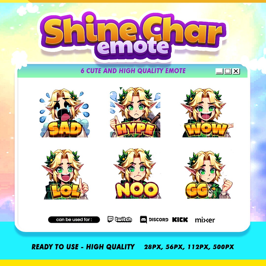 Twitch Emote Realistic Elf Pack With Magical and Captivating Character ...