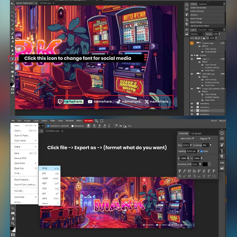 Banner Pack Anime-themed Kawaii Overload for Social Media & Streaming ...
