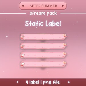 Animated Stream Overlay Pack: After Summer Theme for Twitch, Youtube ...