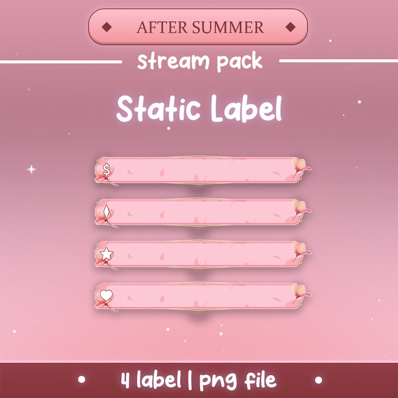 Animated Stream Overlay Pack After Summer for Refreshing Streaming ...