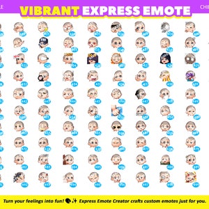 Sweet Vtuber Emotes | Charming & Playful Emoticon Set for Virtual ...