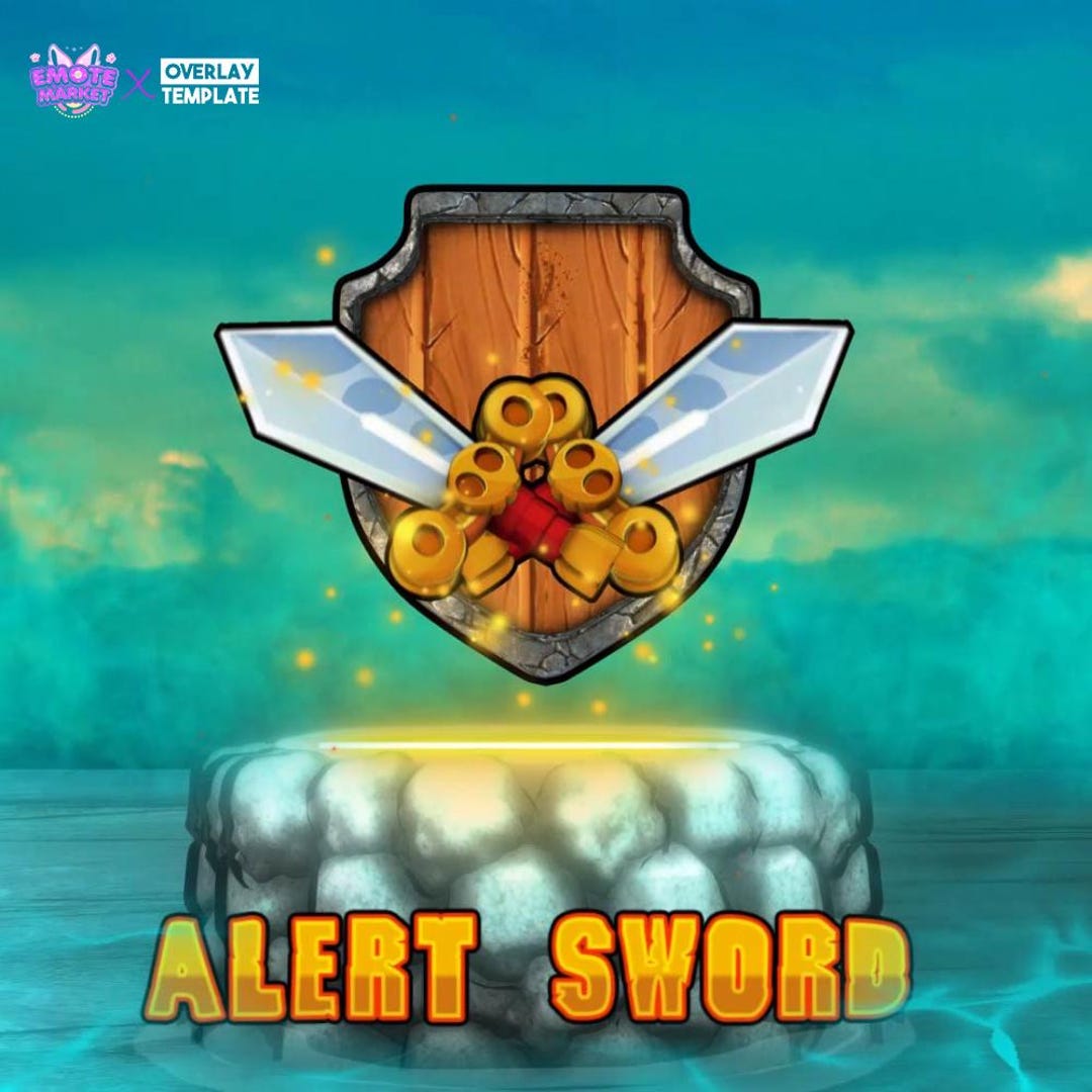 Animated Alert Sword Slash Battle Notification for Gamers - Gaming ...