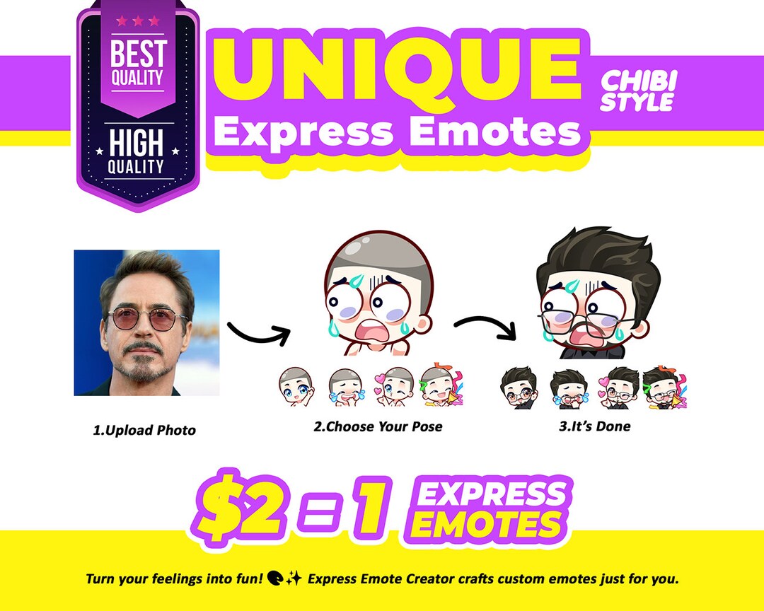 Chibi Style Vtuber Emotes | Adorably Cute Expressions for Your Virtual ...