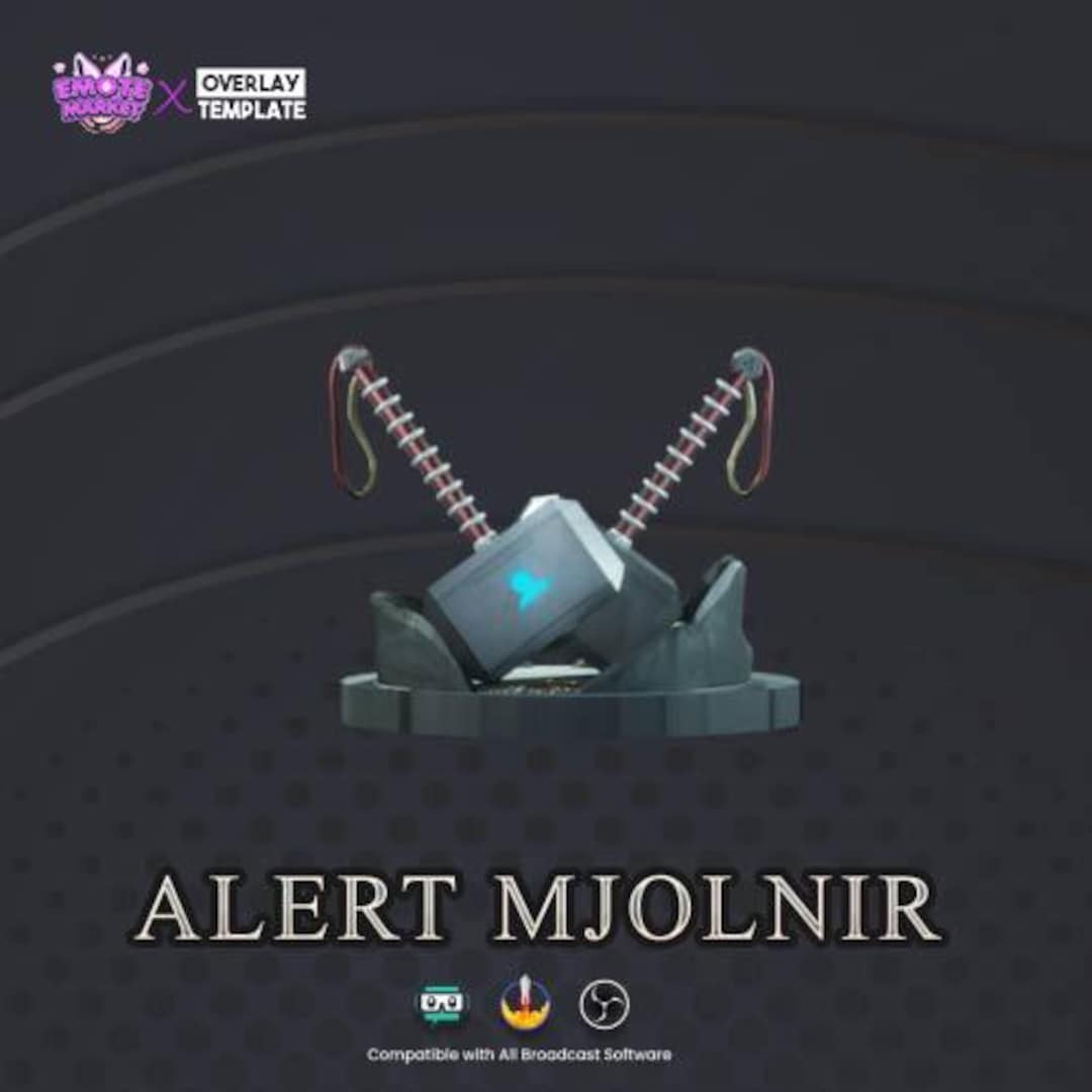 Mjolnir Thunder Strike Animated Alert for Streaming | Twitch ...