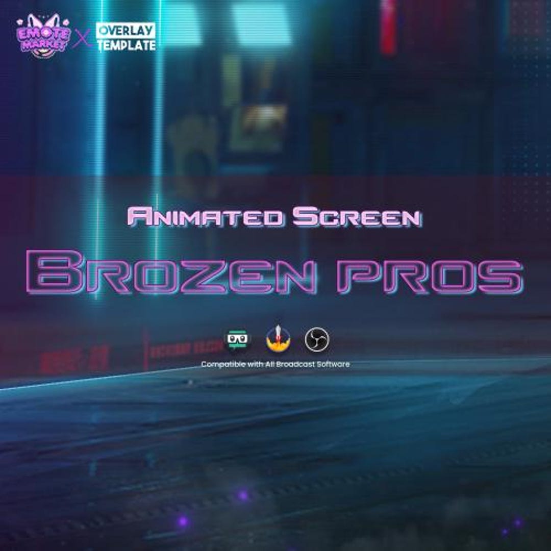 Animated Screen Brozen Pros Elite Gamer Stream Background - Youtube ...