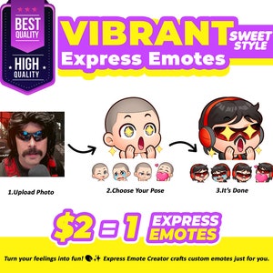 Sweet Vtuber Emotes | Charming & Playful Emoticon Set for Virtual ...
