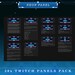 Neon Glow Twitch Panels: 50+ Stream Overlay Graphics (PNG) - Etsy