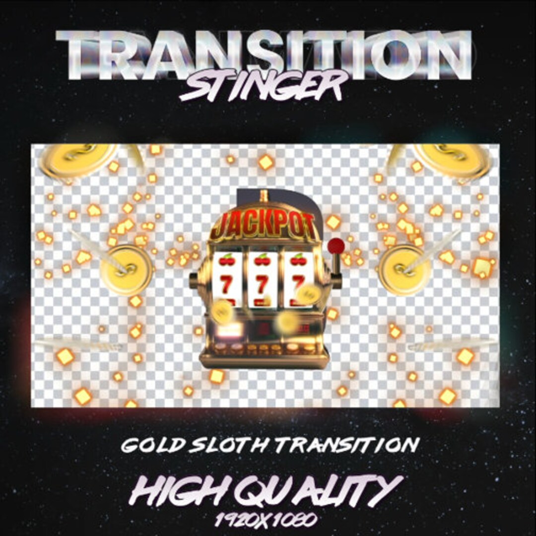 Golden Sloth Transition Screen: Premium Twitch Streaming Overlay for ...