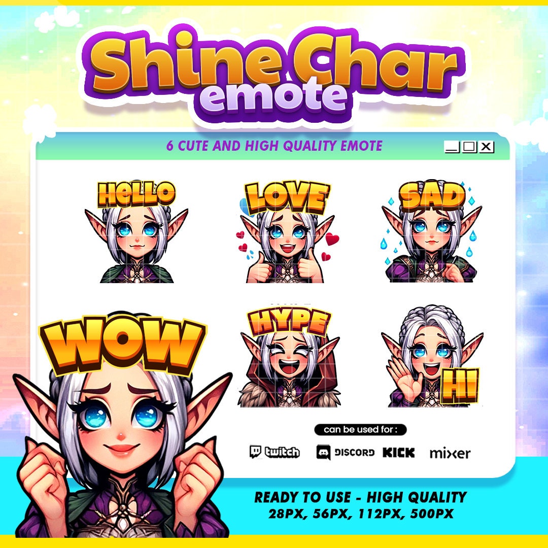Queen Twitch Emotes: Magic Character Expressions for Streams - Etsy