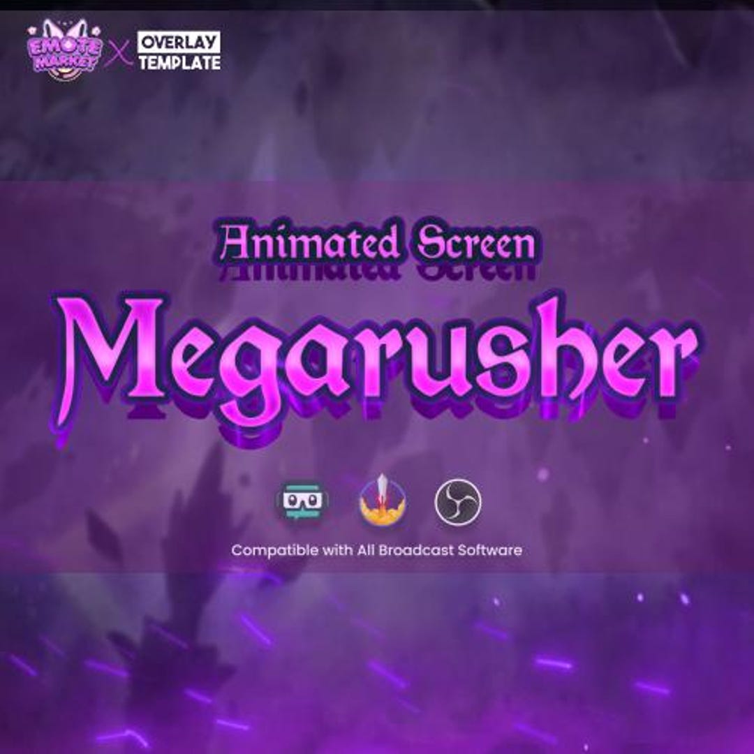 Animated Screen Megarusher Speed Energy Stream Overlay - OBS Overlay ...