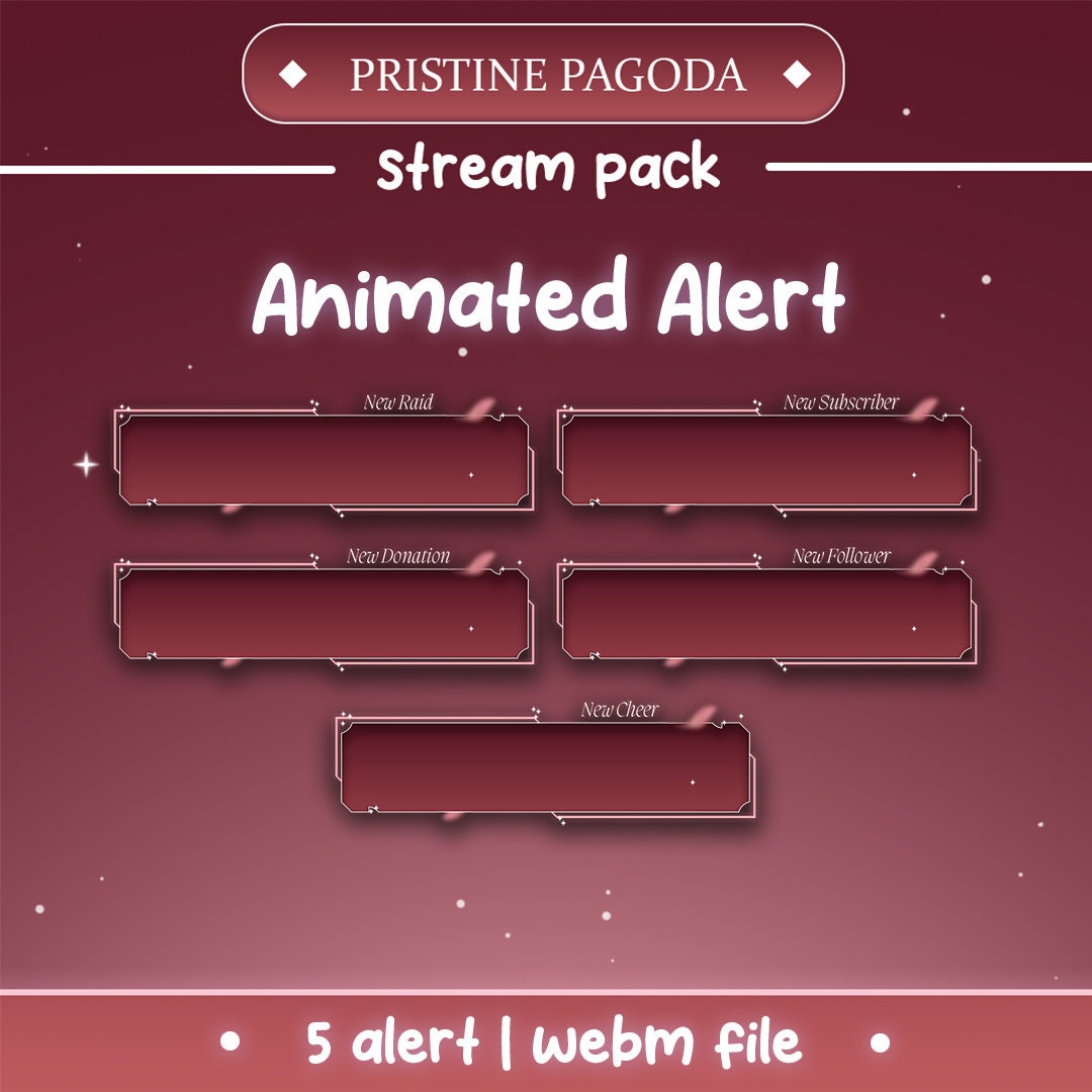 Animated Stream Overlays Pristine Pagoda Perfect for Twitch, Youtube ...