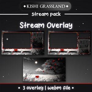 Animated Stream Overlay Pack Kishi Grassland Nature-inspired and ...