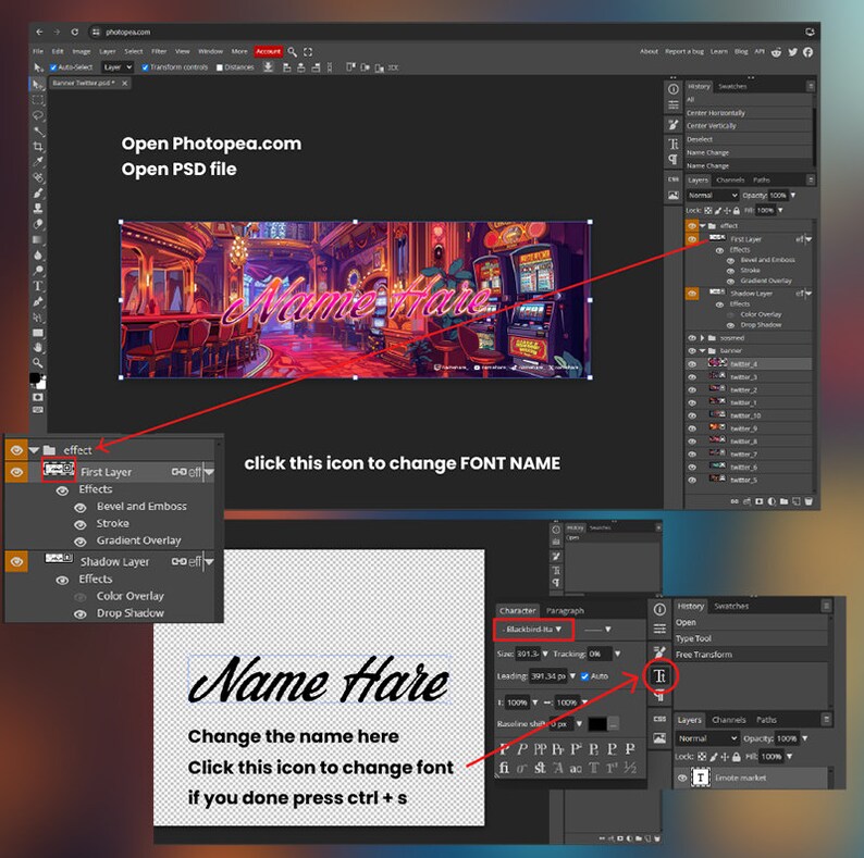 Vibrant Neon Bar Banners for Facebook, Twitter, KICK, Youtube, and ...