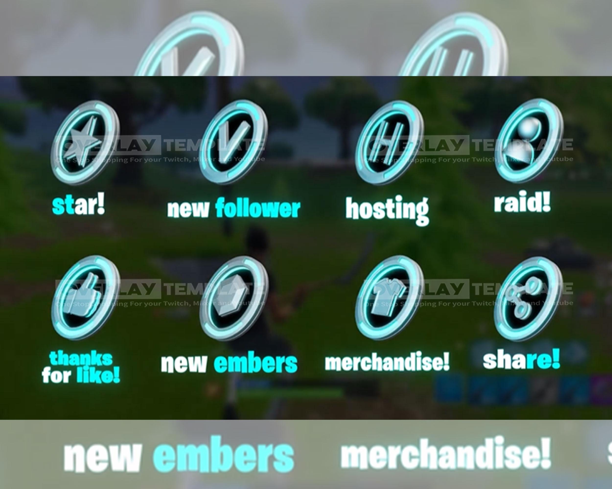 Animated Alert V-buck Currency Reward Pop-up - Twitch Overlay, Esports ...