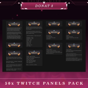 Donut Fiesta Twitch Panels | Stream Overlays | Festive Donut Graphics ...
