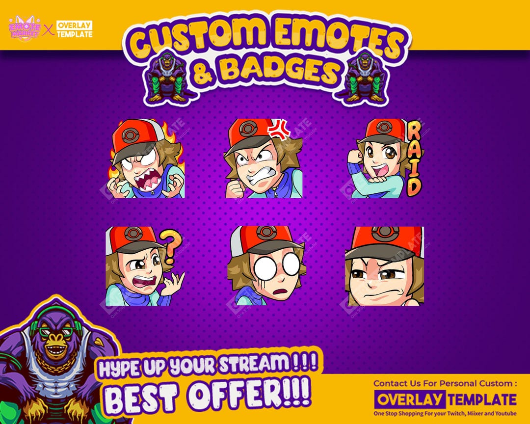 Twitch Emotes – Hilbert Angry Emote for Silly and Fun Rage Moments - Etsy