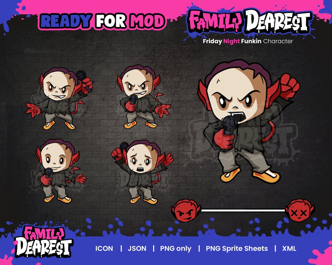 Vampire Character for Friday Night Funkin Fnf Vampire - Etsy