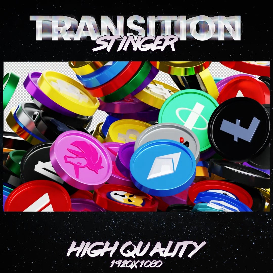 Animated Transition Screens Casino Theme Pile of Coins Stream Like a ...