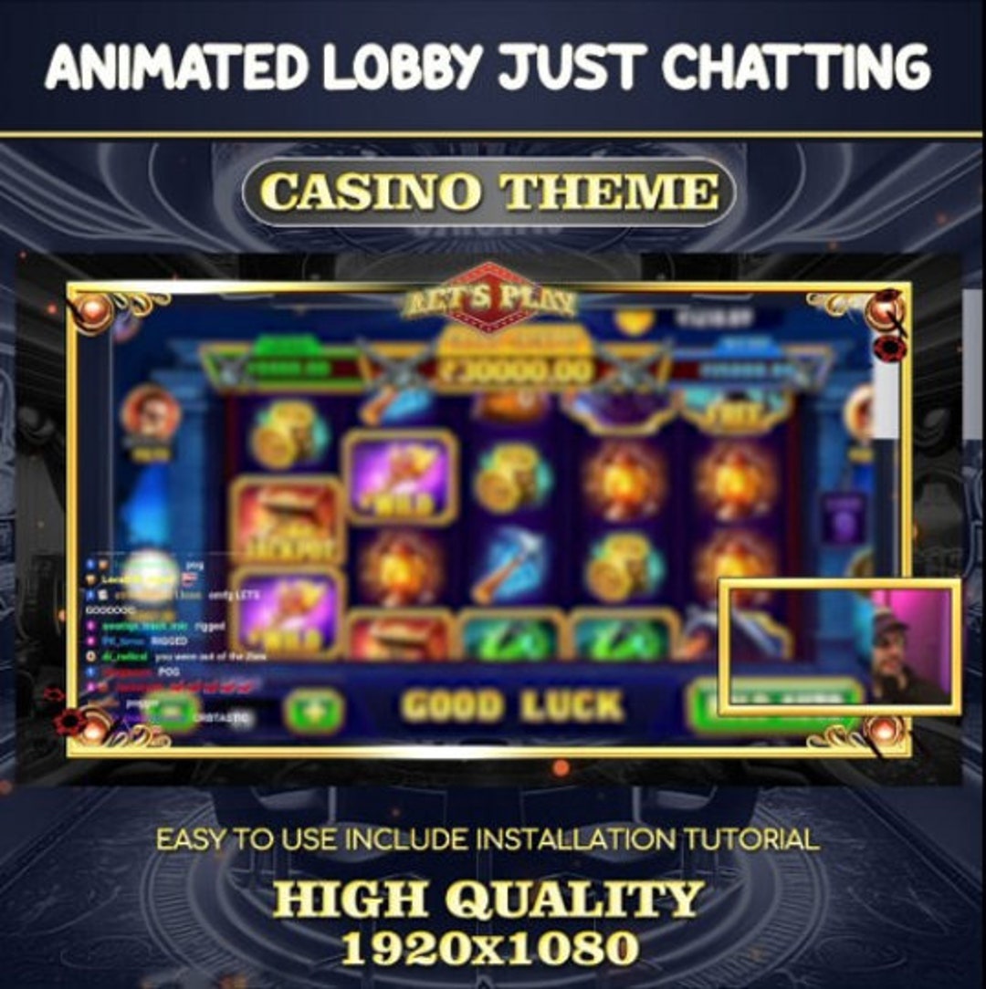 Streamer's Choice: Casino Inspired Animated Overlay for Twitch Just ...