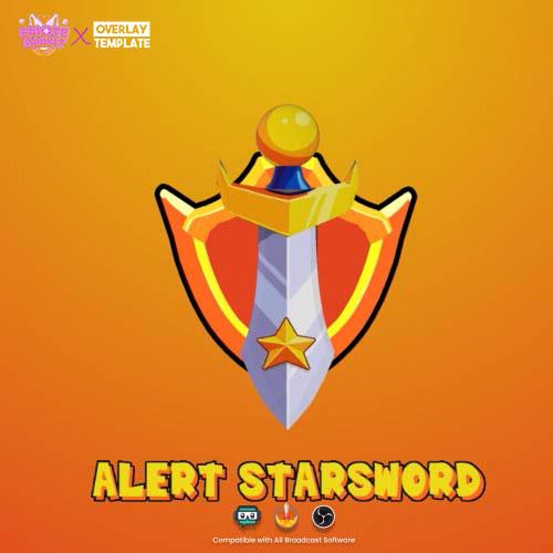 Animated Star Sword Stream Alert: Sci-fi Twitch Overlay - Etsy