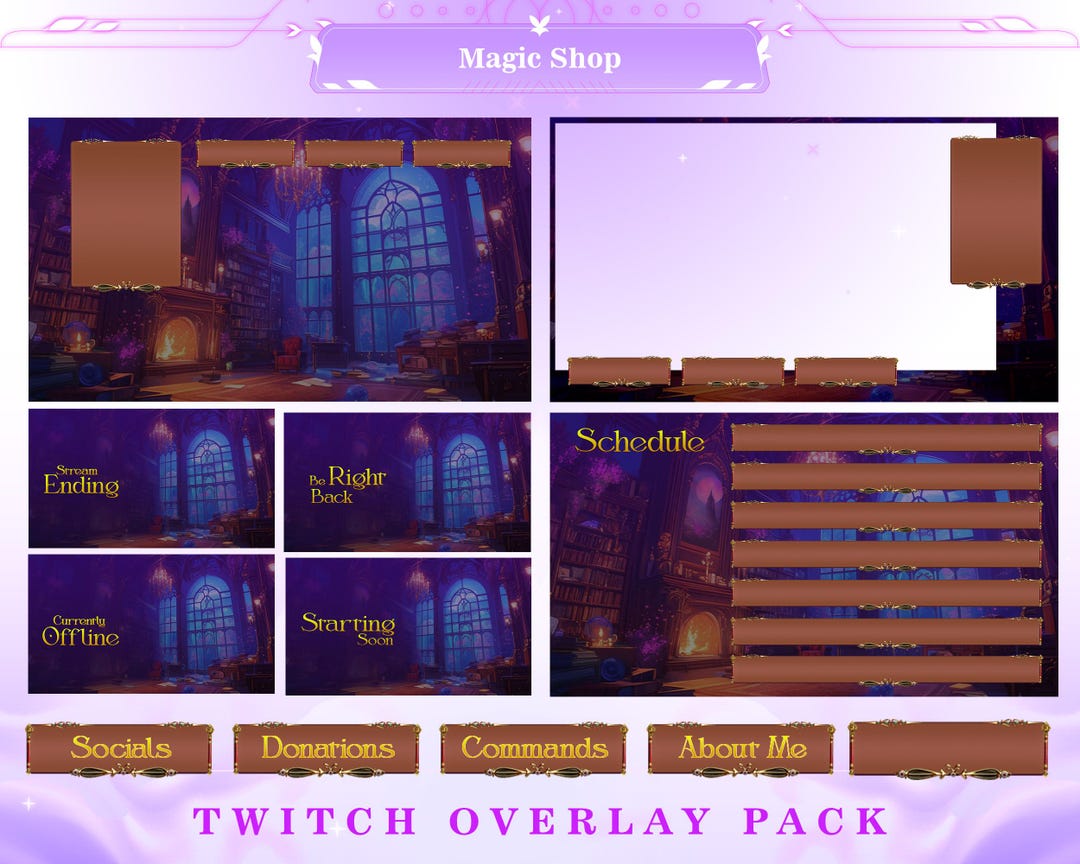 Twitch Overlay Pack Haunted Witch House for Streaming - Stream Overlays ...